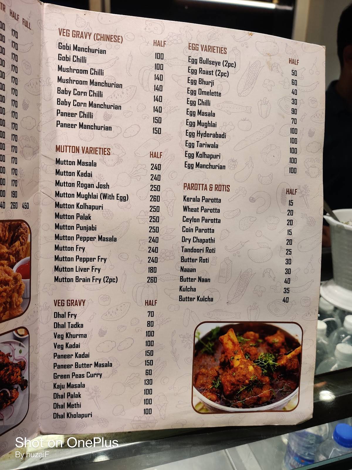 Menu at Kabab Magic, Bengaluru, XH5H+G4W