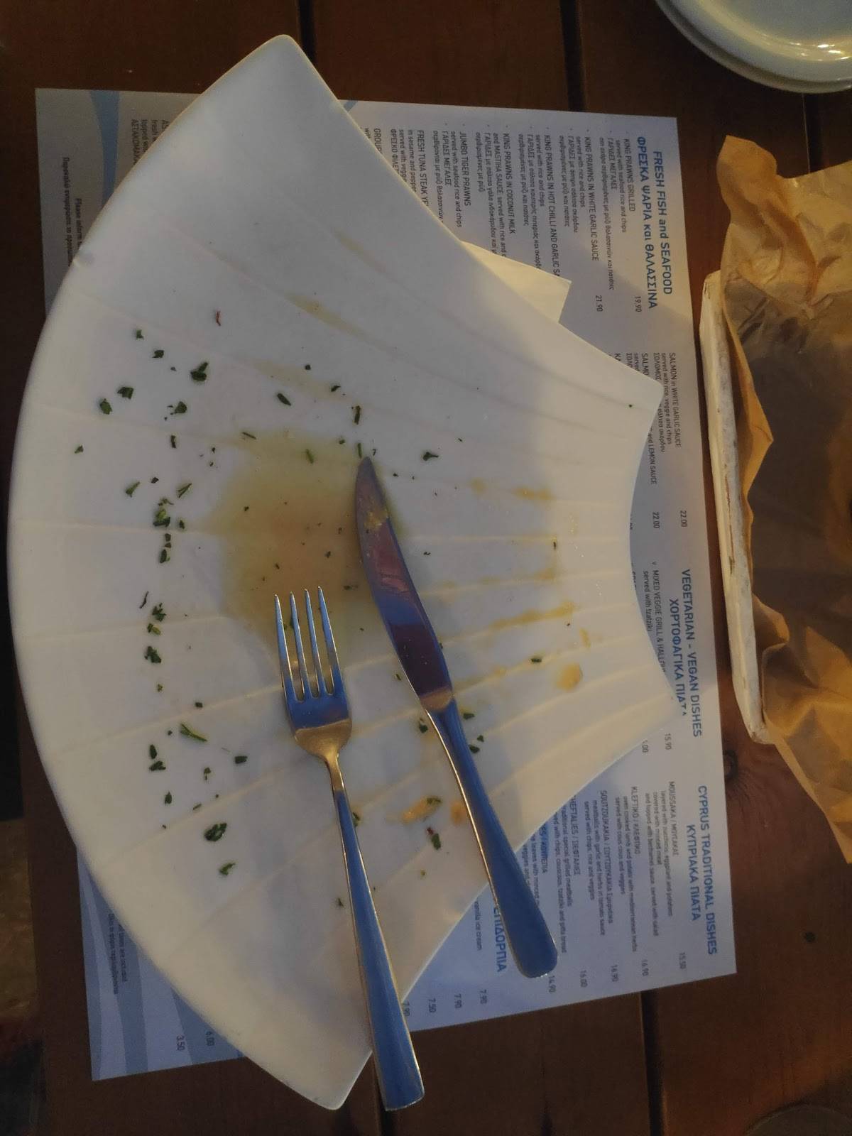 Menu at Kalamies Restaurant, Protaras, 40 Ellinon Street