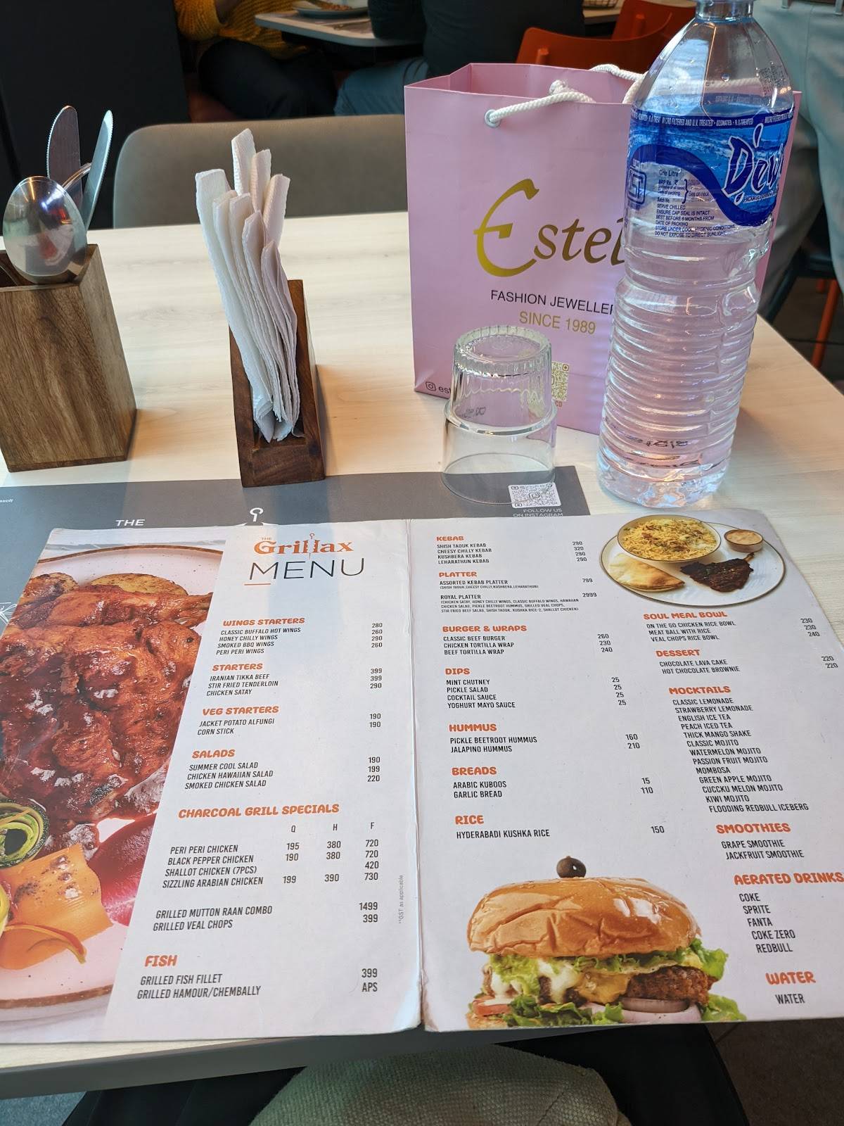 Menu at The Grillax Lulu Mall Kochi, Kochi