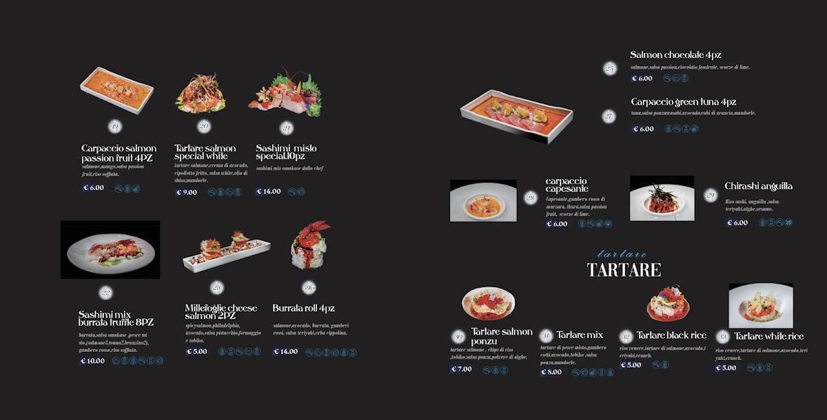 Menu da Kristal Palace • Sushi All You Can Eat & Cocktail Bar, Lido di ...