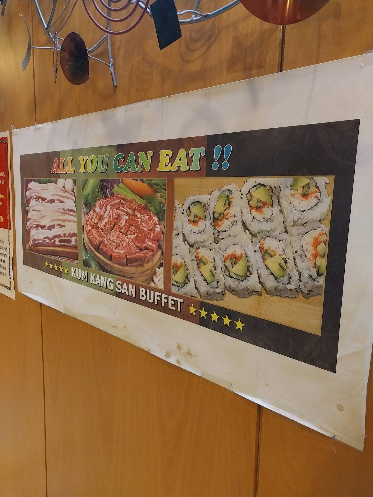 Menu at Kum Kang San BBQ Grill Buffet, Federal Way