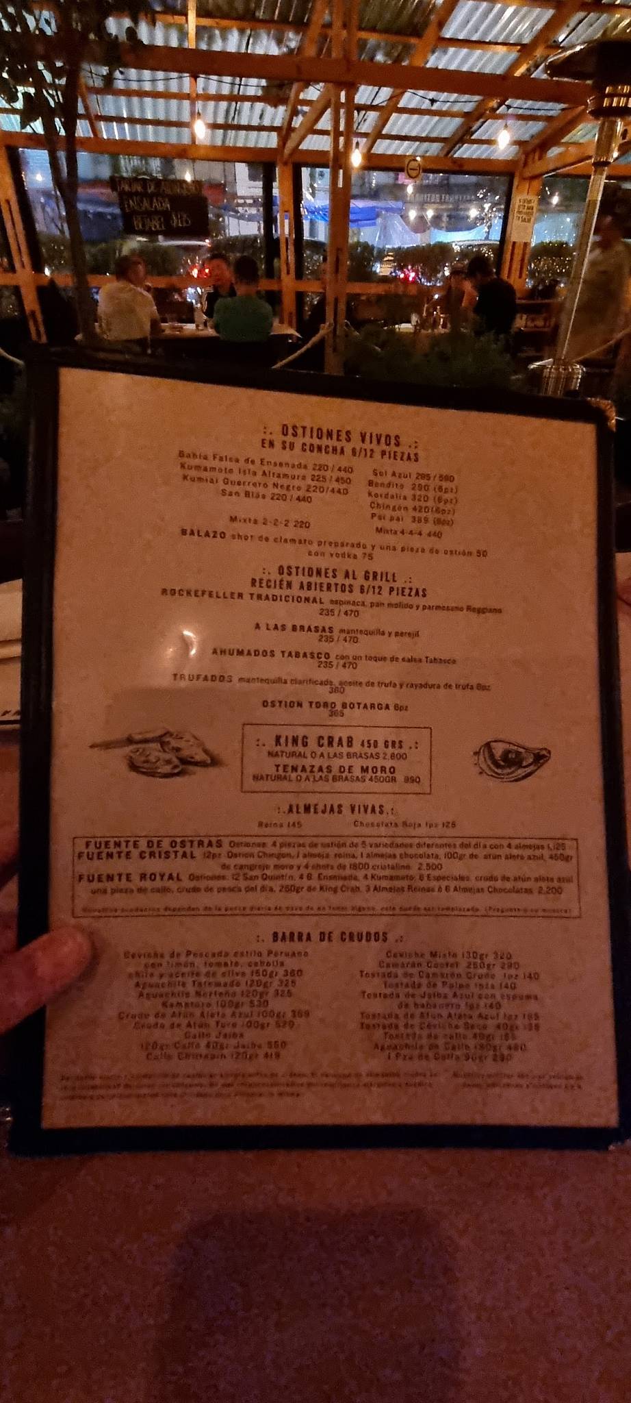 Carta del restaurante La Docena Roma, Ciudad López Mateos, Av. Álvaro ...