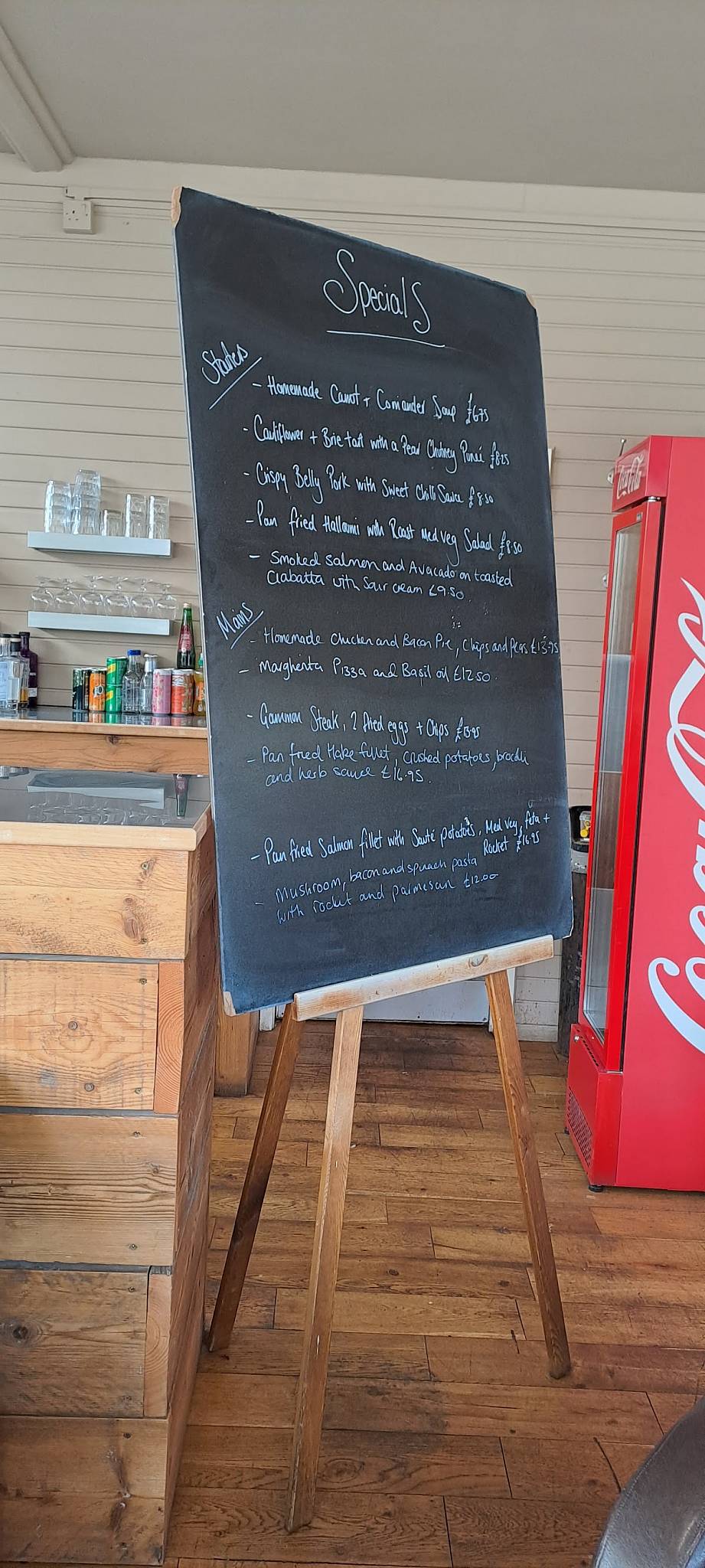 Menu at Lakeside Cafe, Newquay
