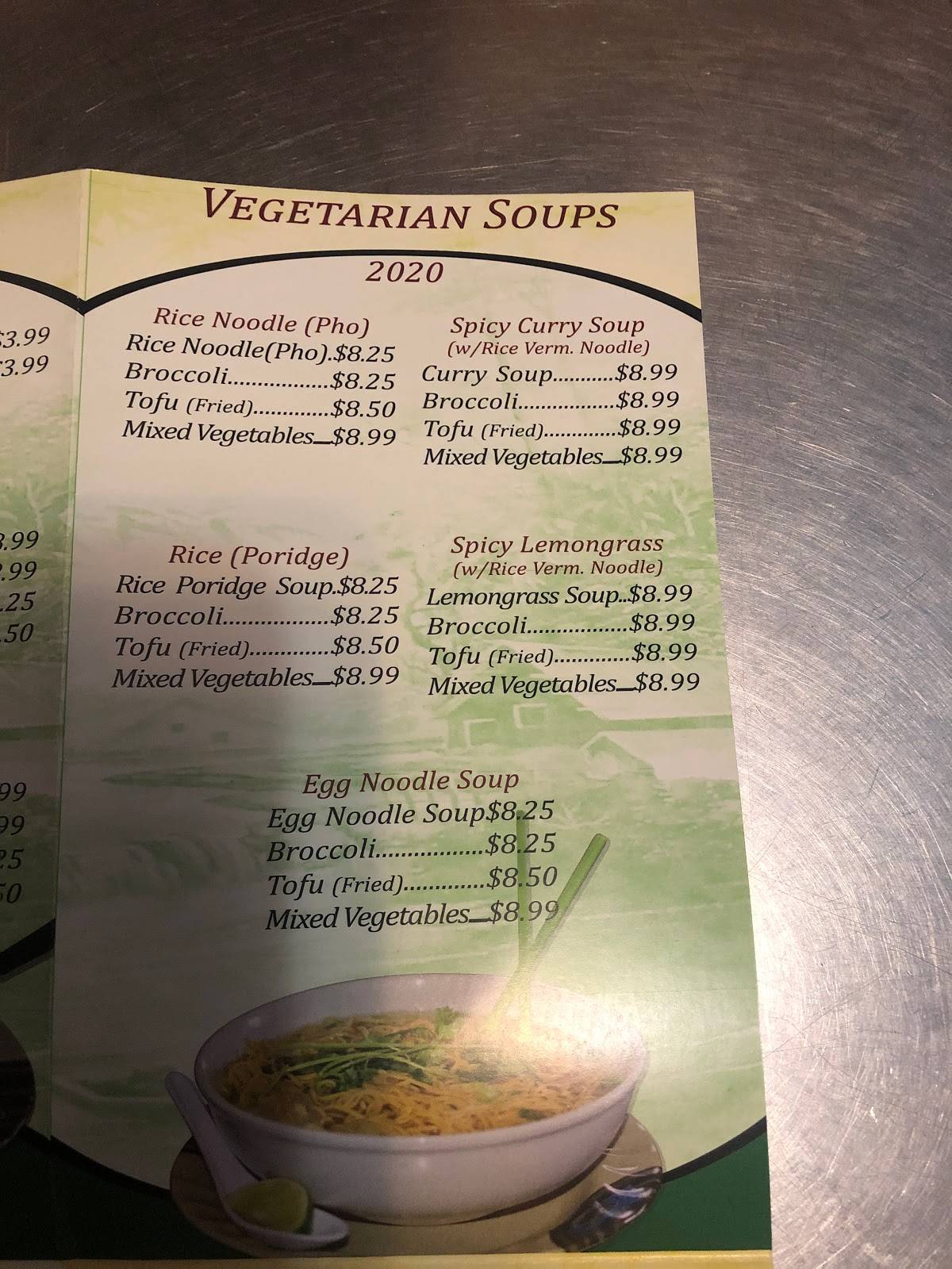 Menu at Little Saigon Restaurant, Las Vegas