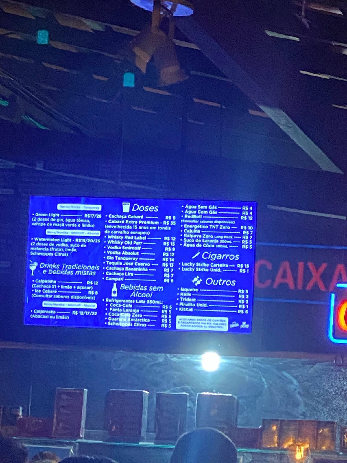 Menu at Lights Music & Bar, Teresina