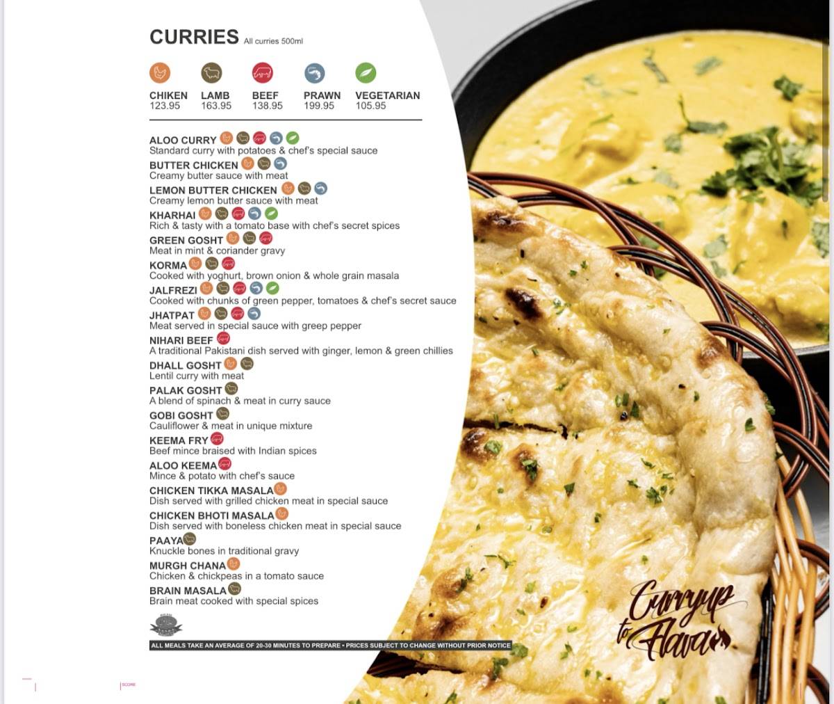Menu at MY Diners Rosebank (Halaal) restaurant, Johannesburg