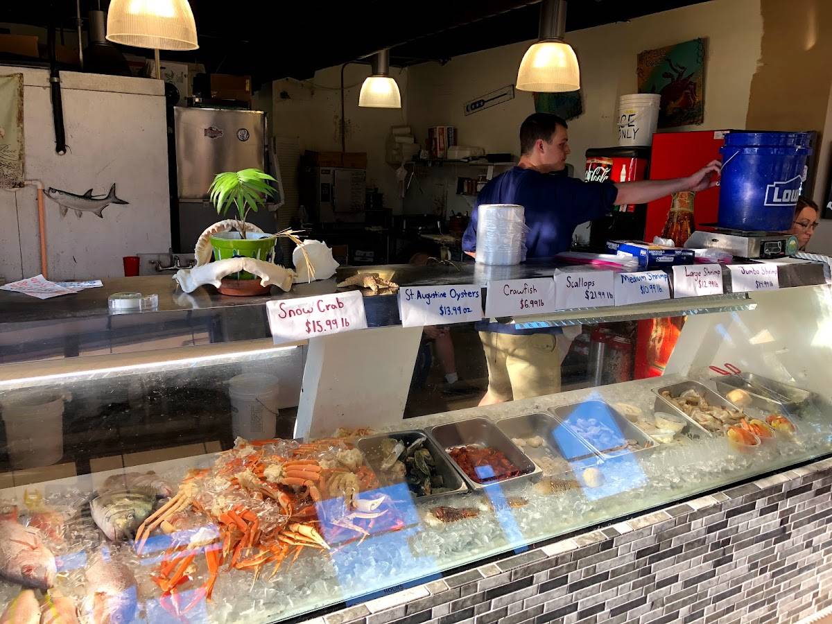 Menu at Macker Seafood restaurant, Daytona Beach, 141 Bay St