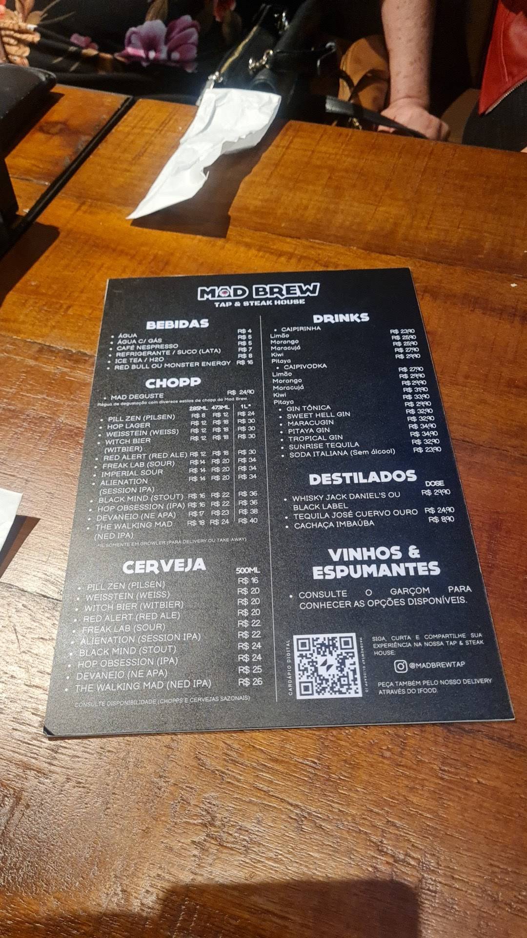 Menu em Mad Brew Ipanema - Tap & Steak House restaurante, Rio de Janeiro