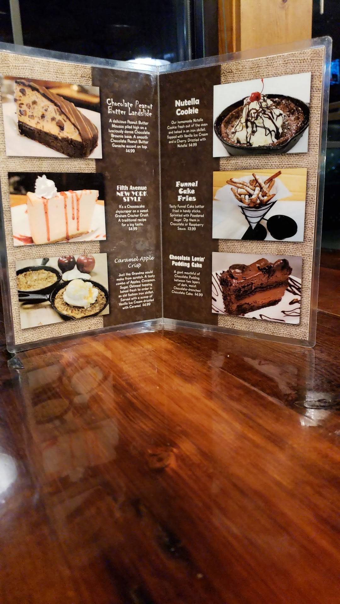Menu at Rodeside Grill restaurant, Windsor