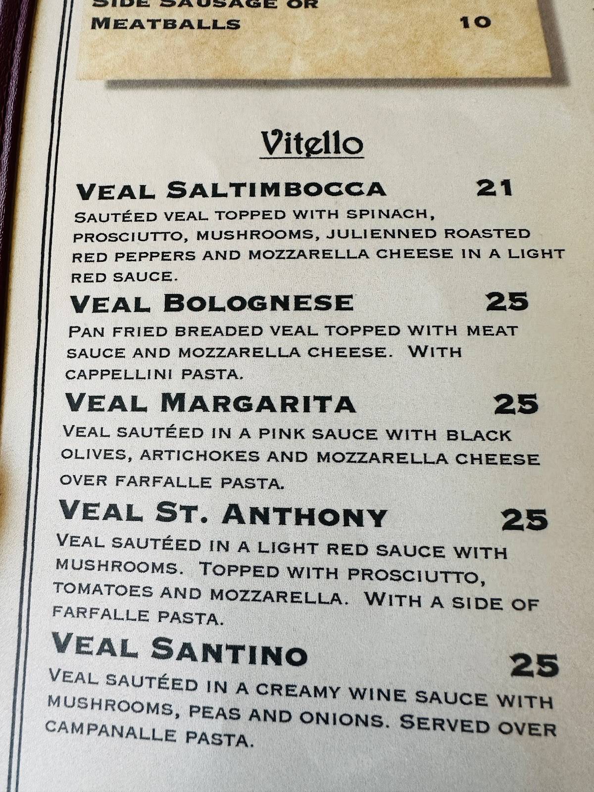 Menu at Mama Cucina Italian Restaurant, Tuckahoe