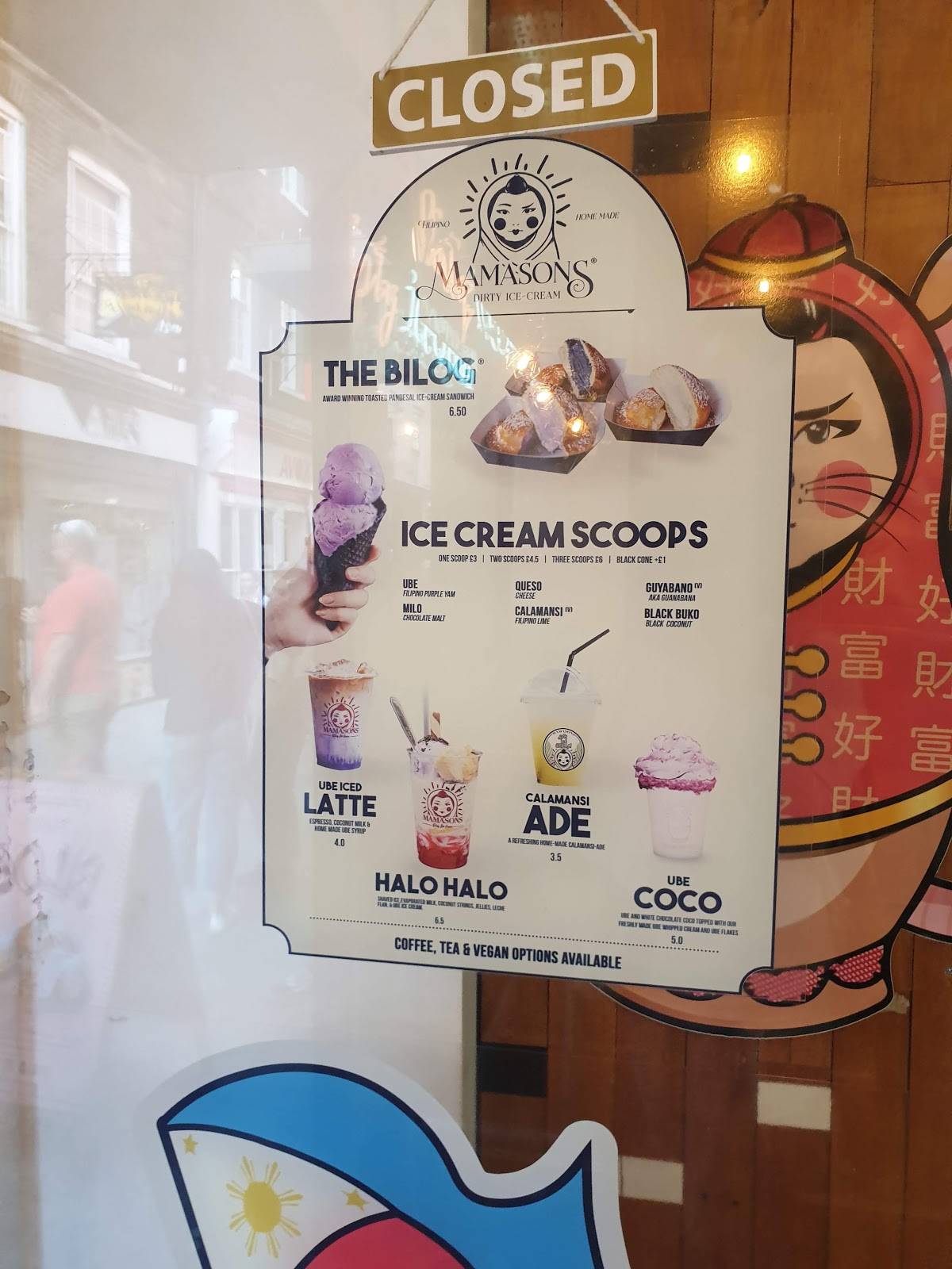 Menu at Mamasons Dirty Ice Cream (Chinatown London) desserts, London ...