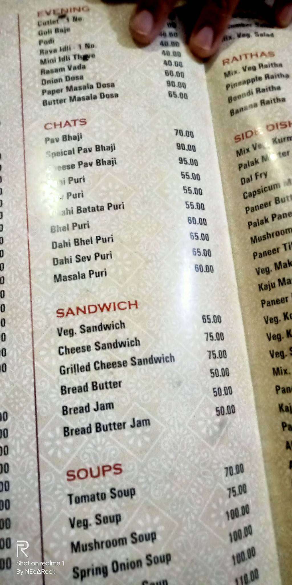 Menu at Hotel Janatha Deluxe Pathumudi Soudha, Mangaluru, Pathumudi Soudha
