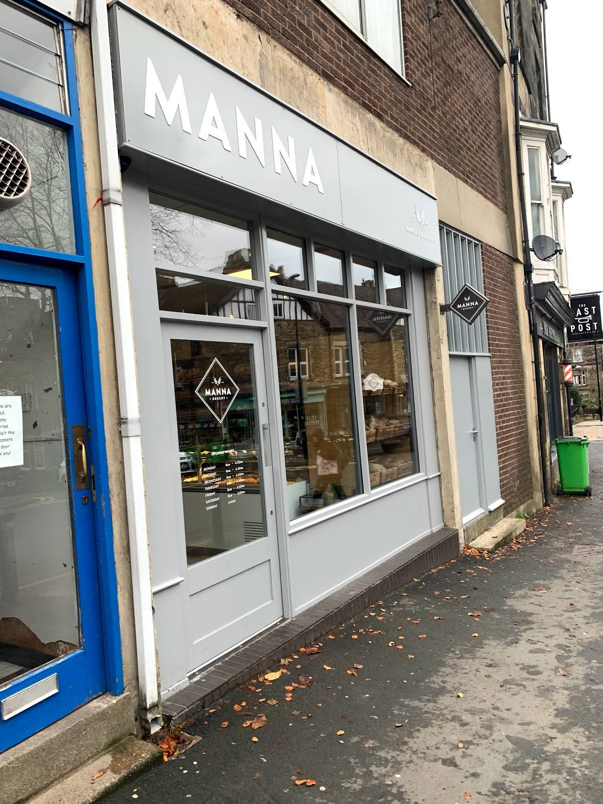 Menu at Manna Bakery, Harrogate