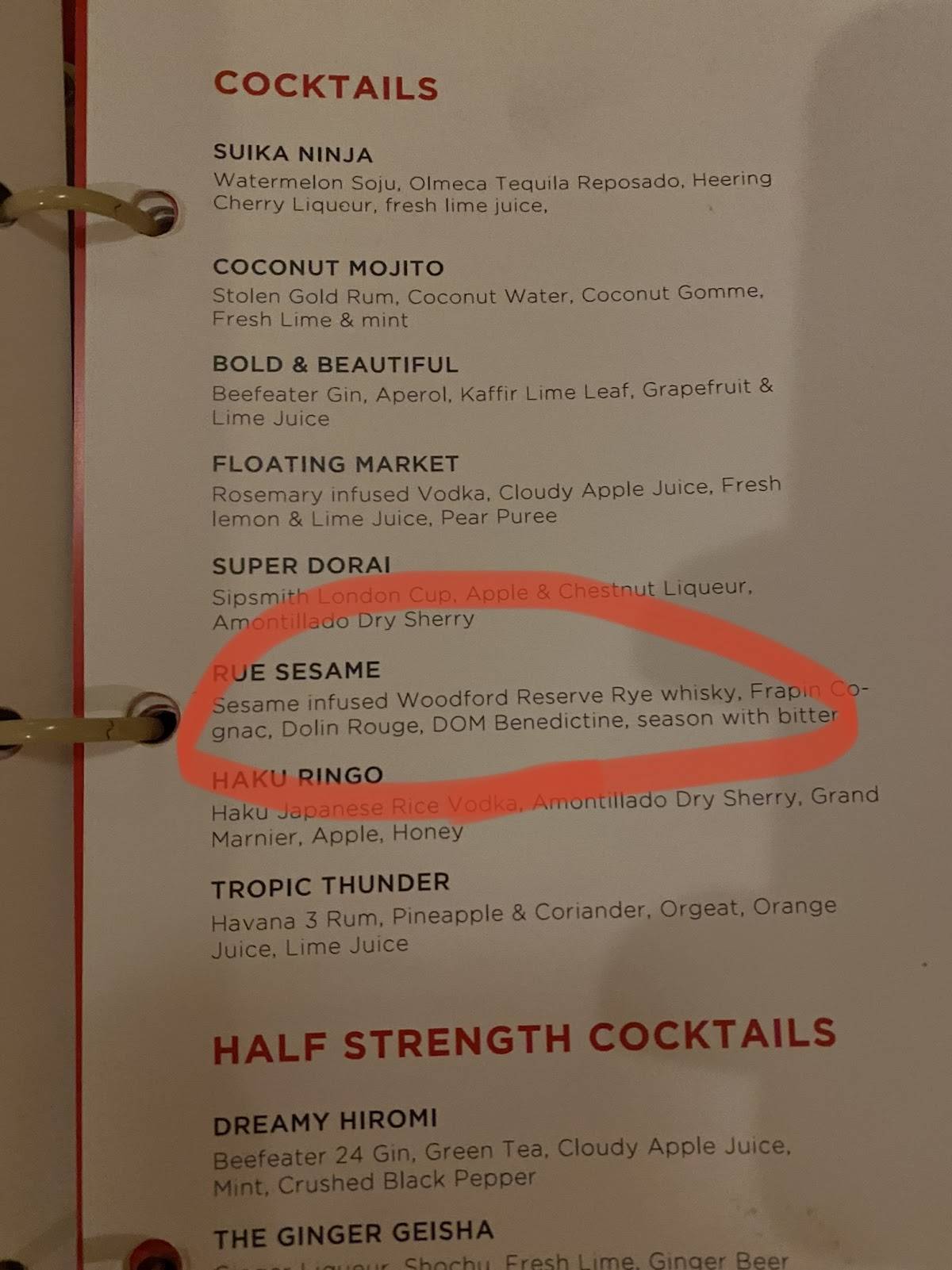Menu at Lucy Liu Kitchen and Bar, Melbourne