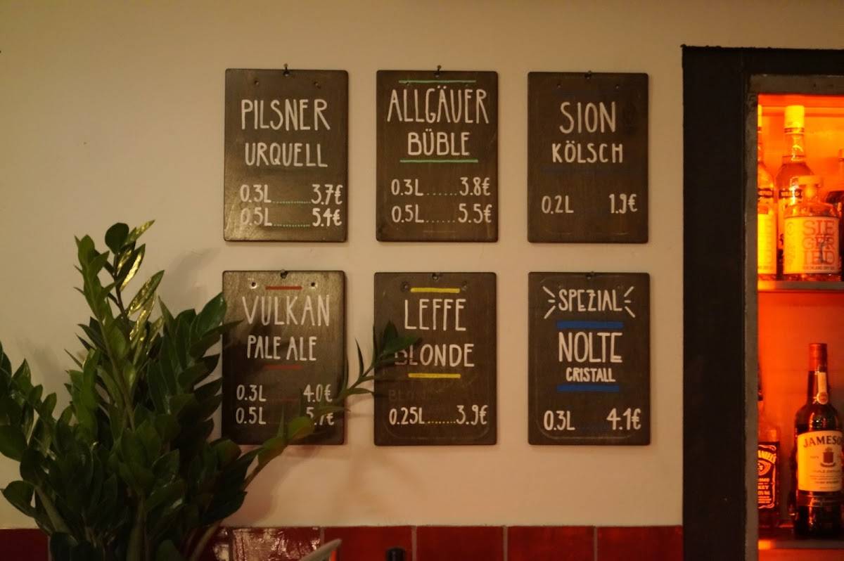 Speisekarte von Melmac Trinkbar, Köln
