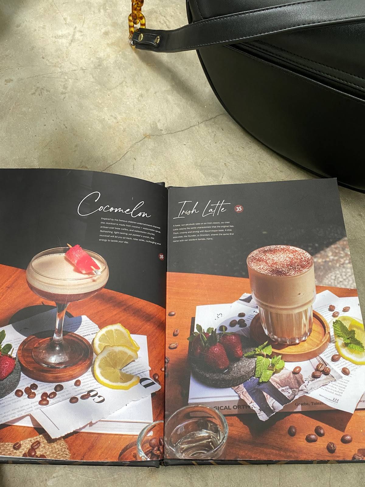 Menu at Metropole Coffee cafe, Yogyakarta