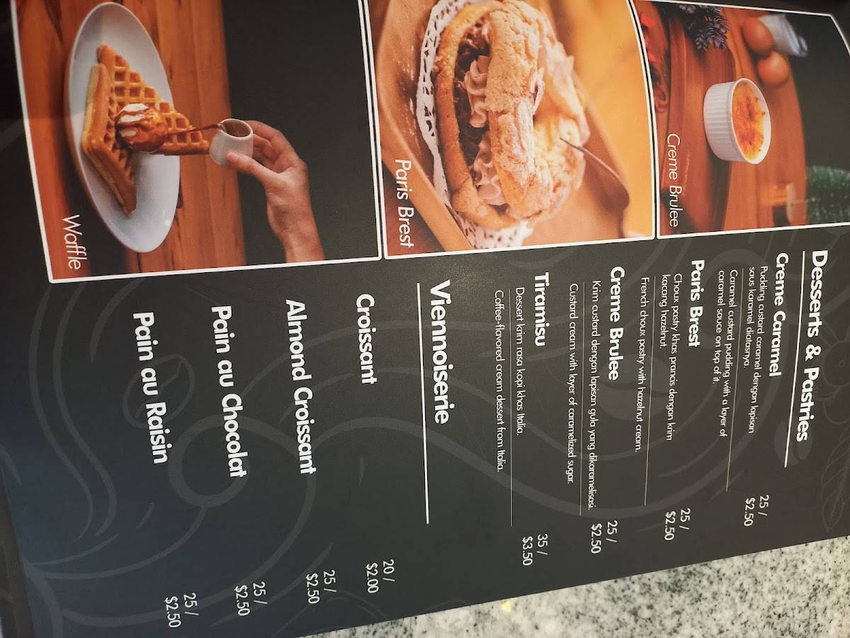Menu at Metropole Coffee cafe, Yogyakarta