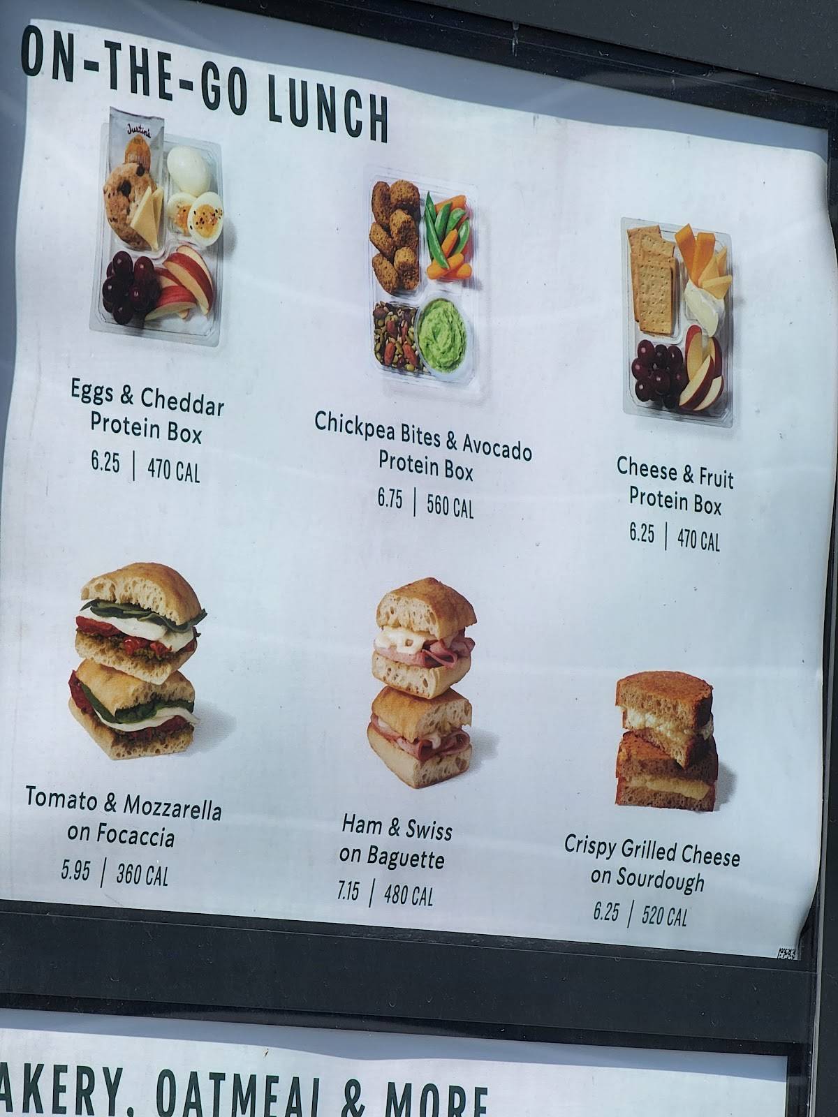 Menu at Starbucks cafe, Miami, Waterford District Dr