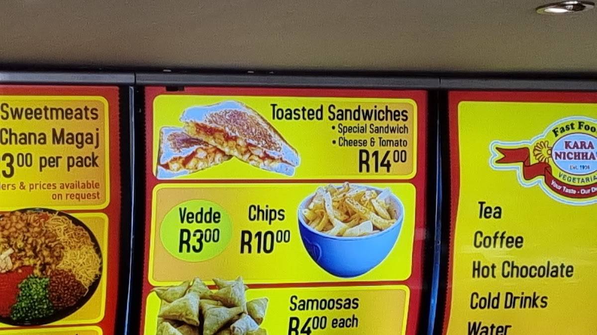 Menu at Kara Nichha's Midrand restaurant, Midrand