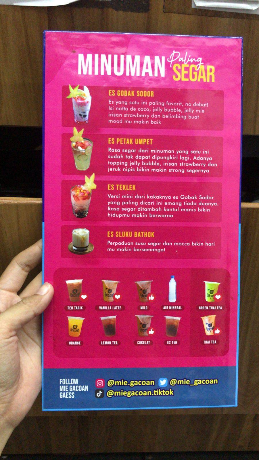 Menu at Mie Gacoan - Purwakarta restaurant, Purwakarta