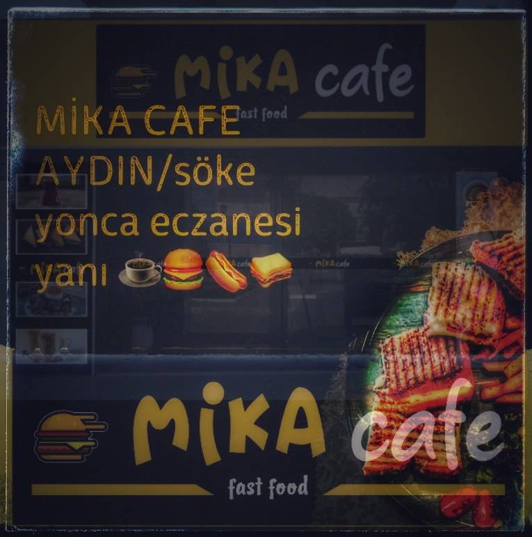 Menu at Mika cafe, Söke