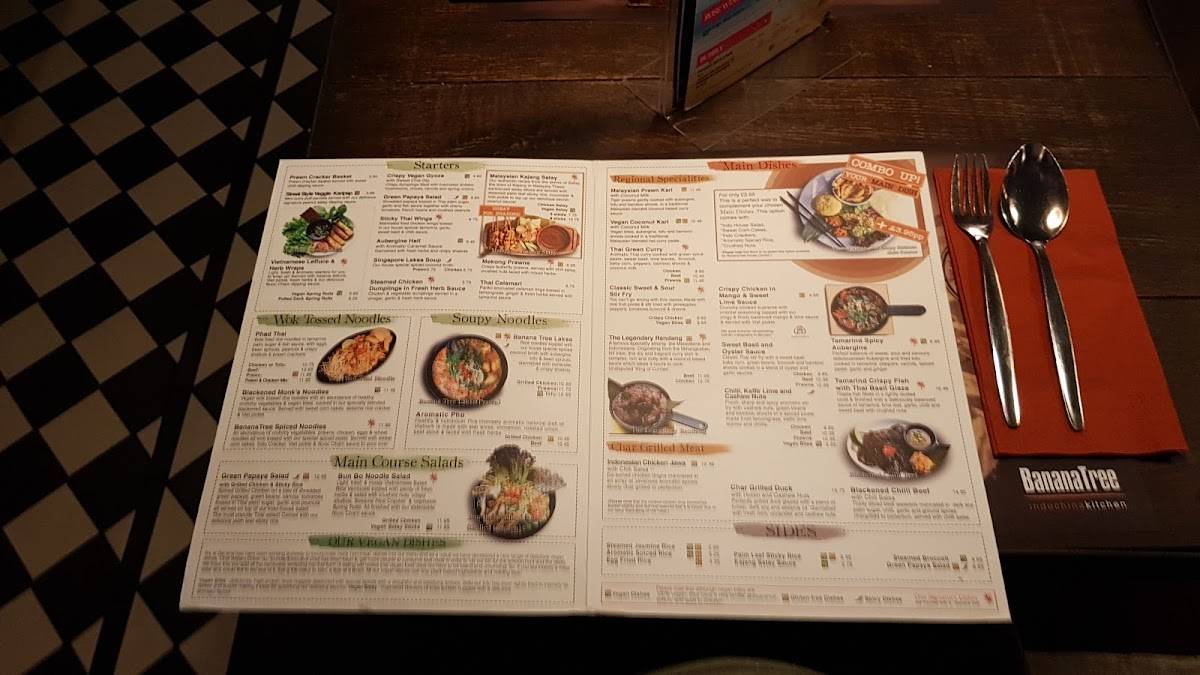 Menu at Banana Tree Milton Keynes restaurant, Milton Keynes