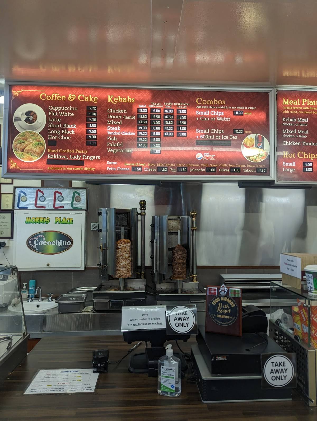 Menu at Morris Place Kebabs & Bakery, Innaloo