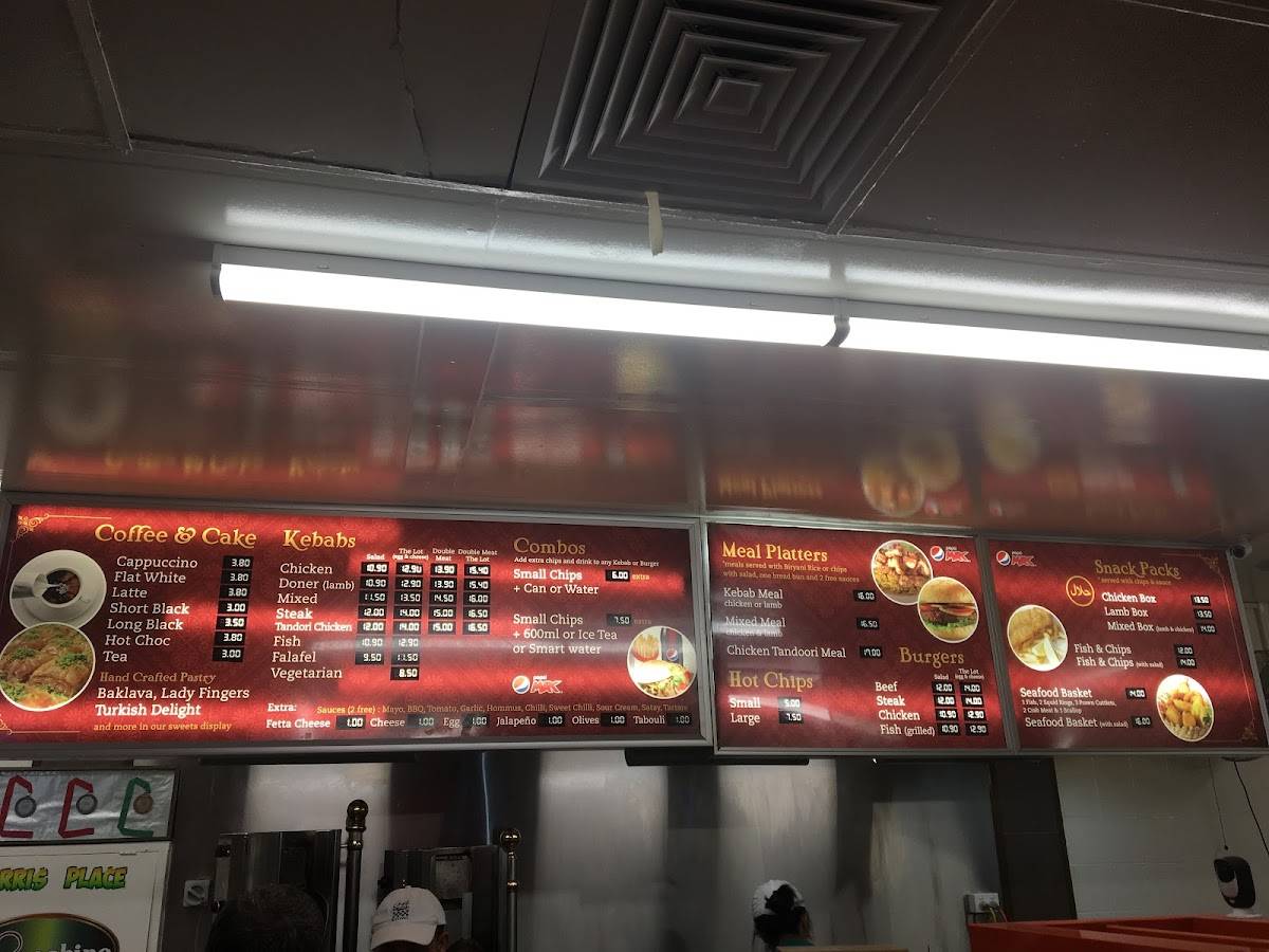 Menu at Morris Place Kebabs & Bakery, Innaloo