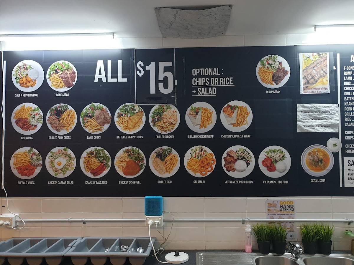 Menu at Mr B Eatery restaurant, Campbelltown