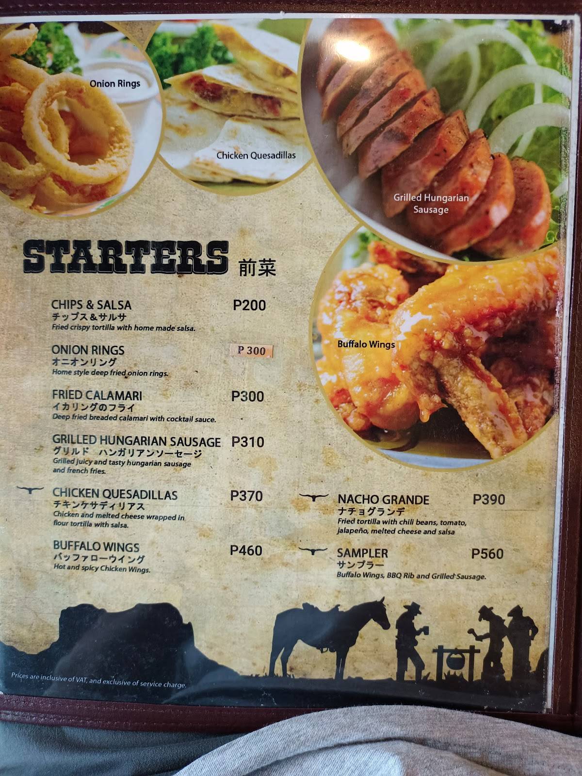 Menu at Wooden Horse Steakhouse - Molito Lifestyle Center, Muntinlupa