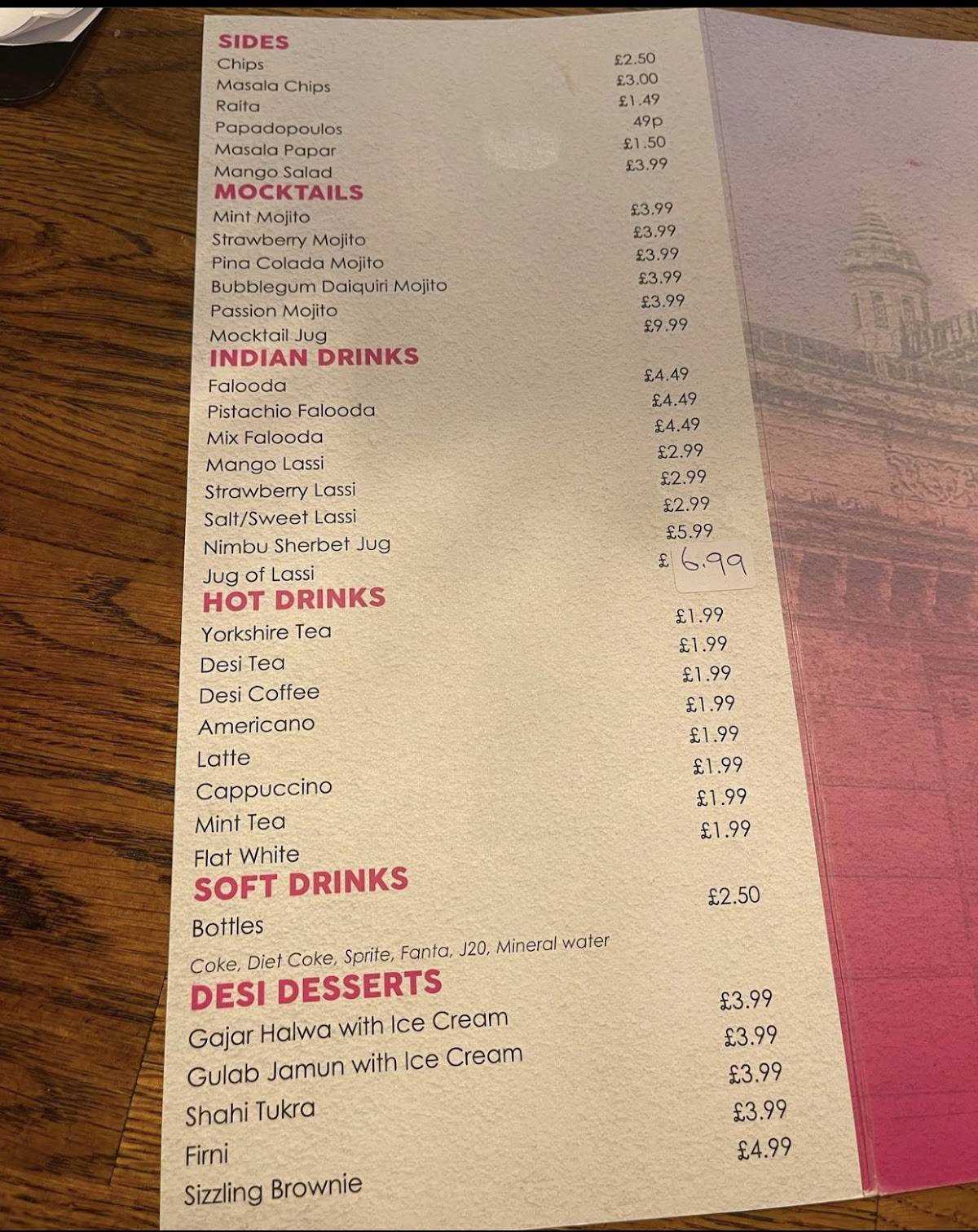 Menu at My mumbai restaurant, Batley