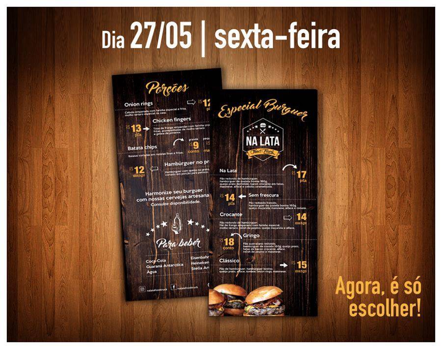 Menu em Na Lata Foodtruck restaurante, Piraju