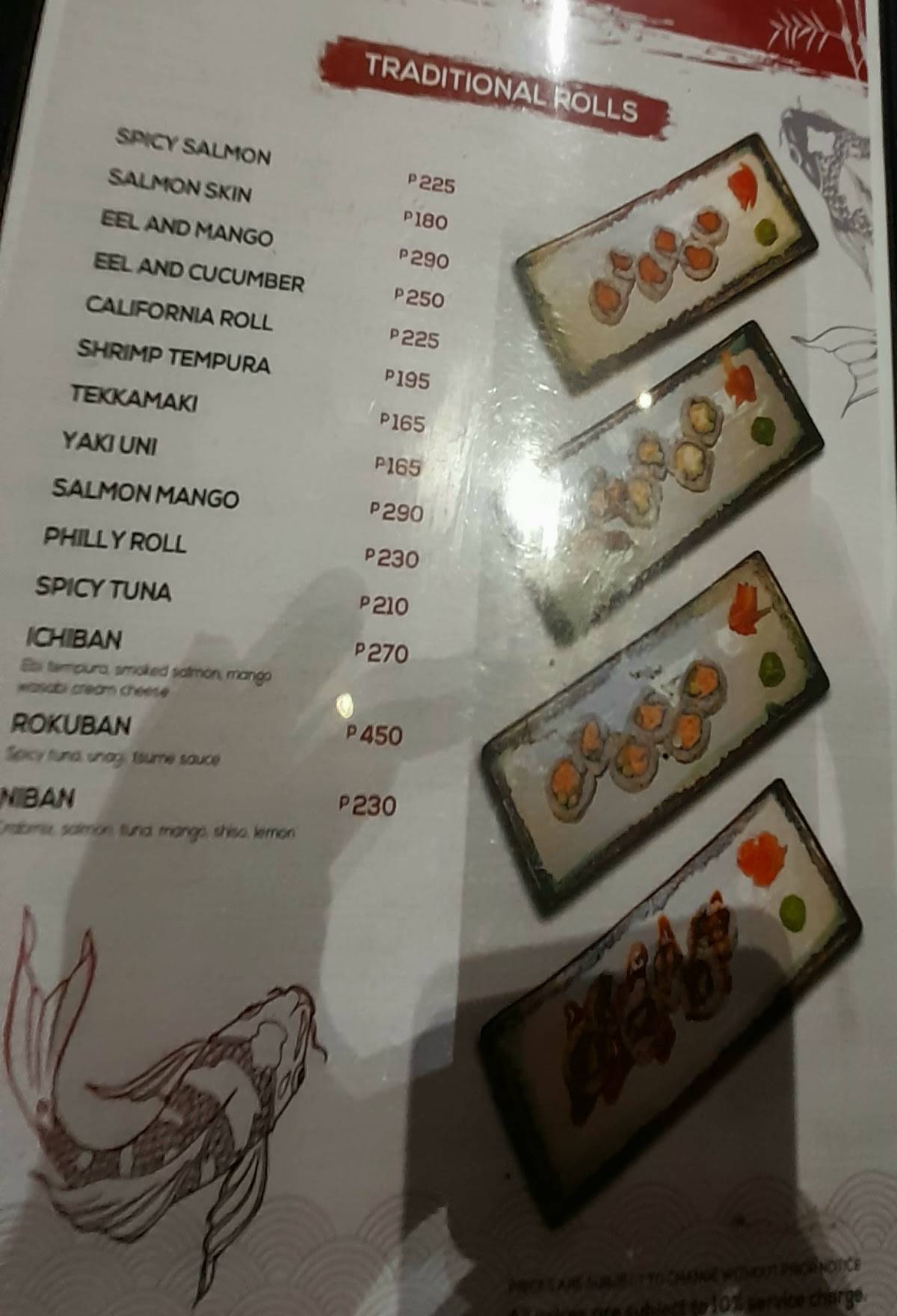 Menu at Namari Japanese Bistro restaurant, Angeles