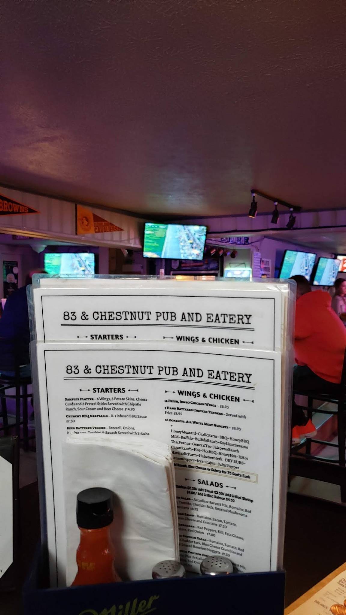 Menu at 83 & Chestnut Pub and Eatery, North Ridgeville