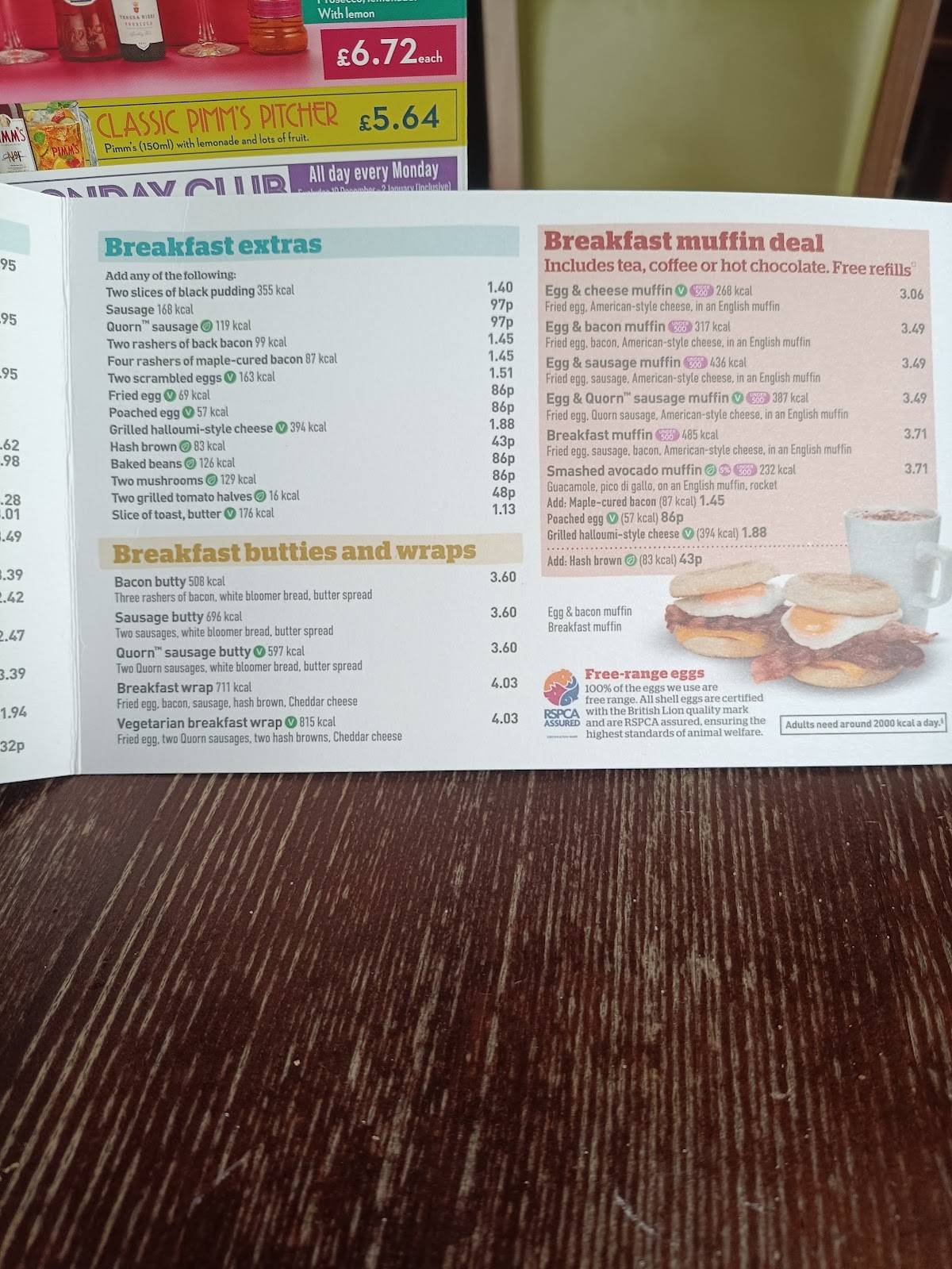 Menu at The Queen of Iceni - JD Wetherspoon pub & bar, Norwich