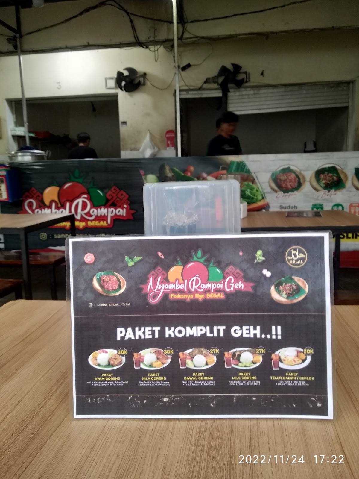 Carta del restaurante Nyambel Rampai Geh - Slipi, West Jakarta