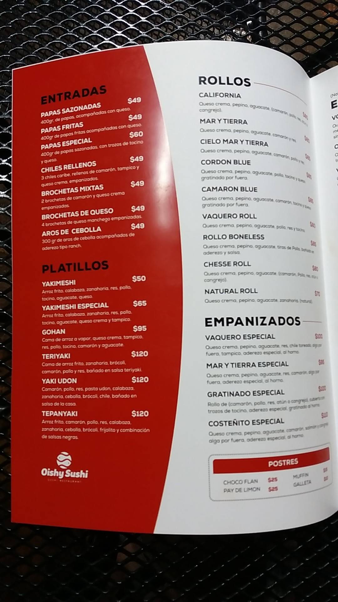 Menu at Oishy Sushi "Alvaro Obregón" restaurant, Hermosillo, Av ...