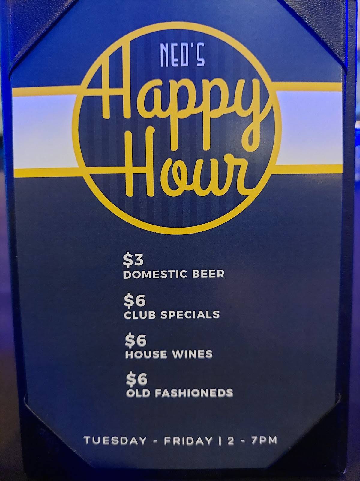 Menu at Ned’s Starlite Lounge pub & bar, Oklahoma City