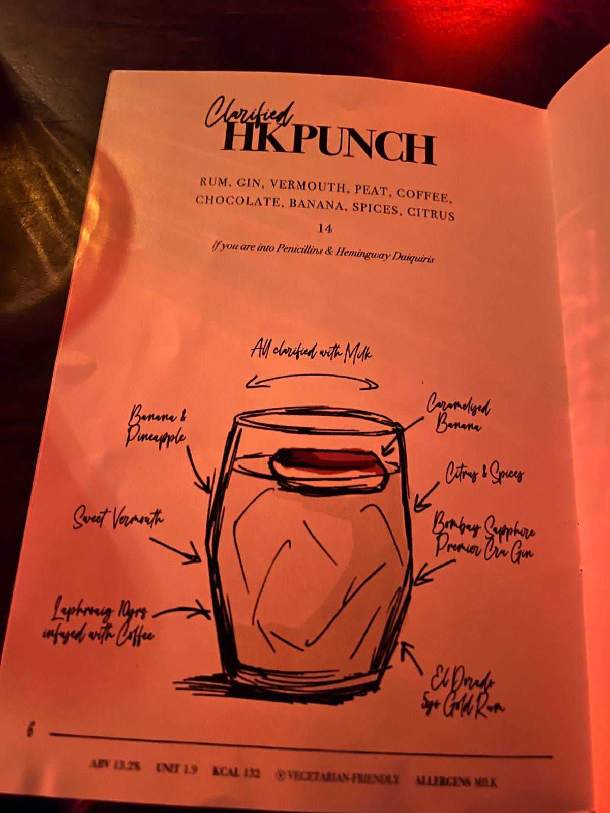 Carta de Opium Cocktail Bar - Soho, Londres, 15-16 Gerrard St