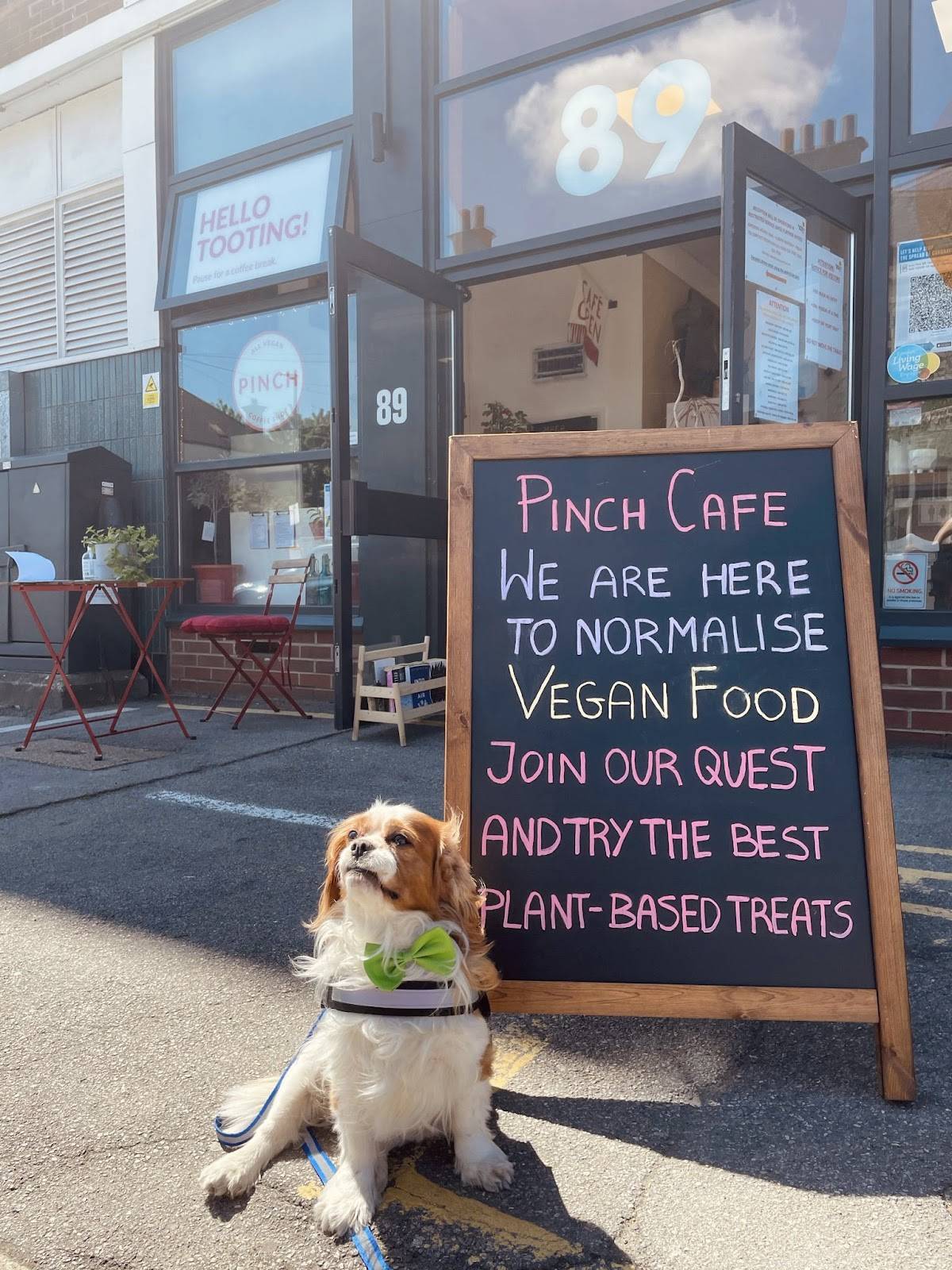 Menu at Pinch Cafe, London