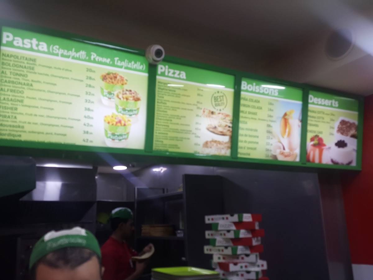 Menu at Pizza'n Pasta pizzeria, Rabat
