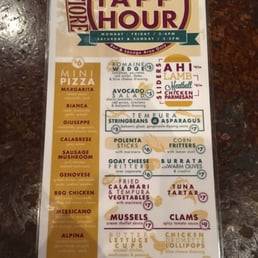 Menu at Cafe Fiore, Ventura