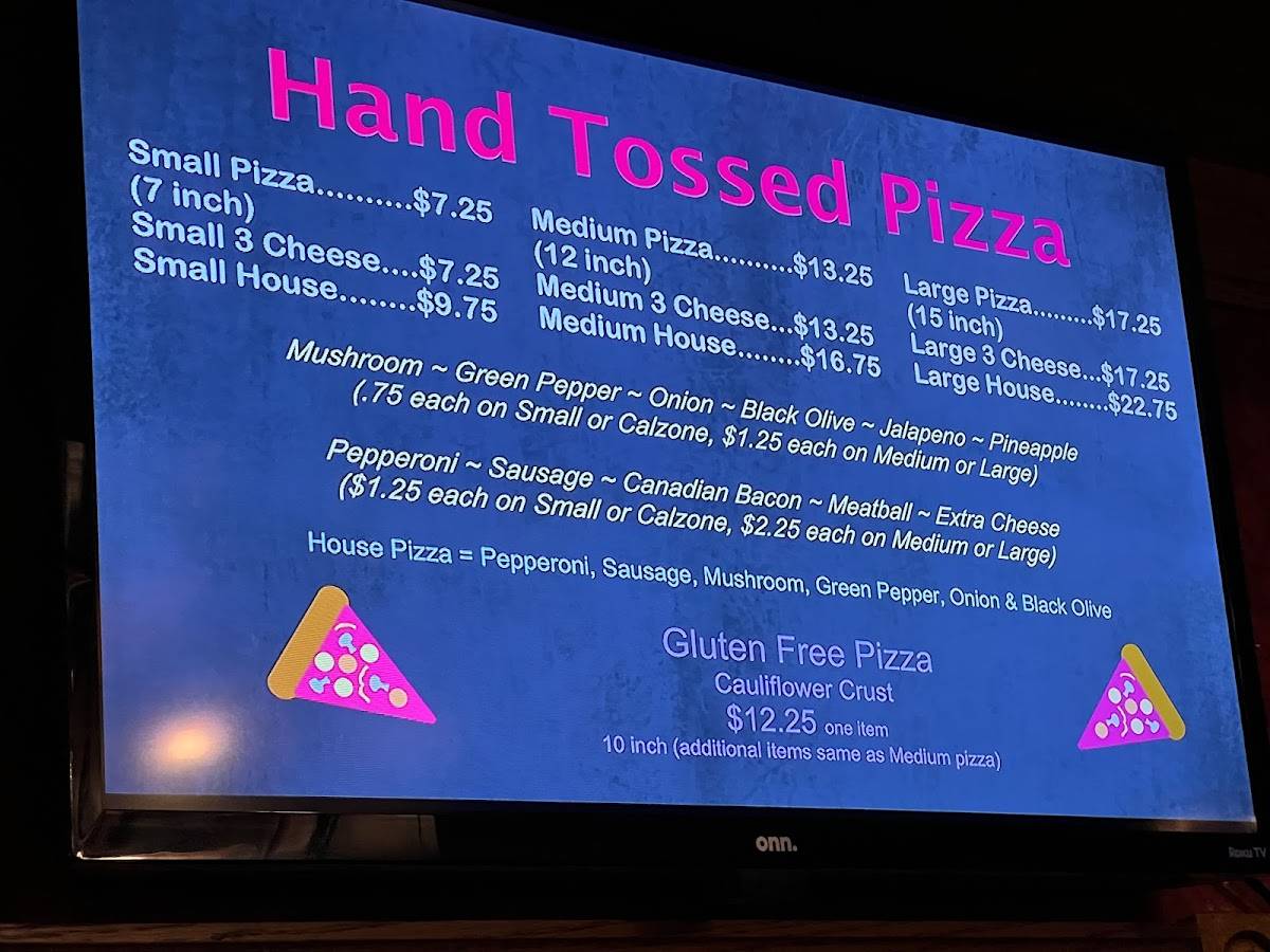 Menu at Dostal Alley Casino & Brew Pub, Central City