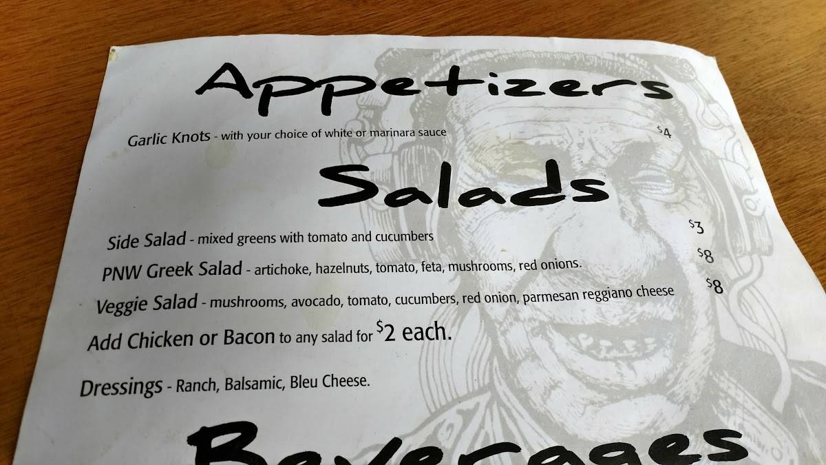 Menu at Old Soul Pizza pizzeria, Roseburg, 525 SE Main St