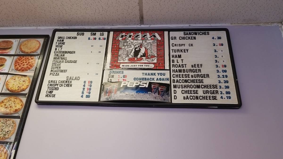 Menu at Penny's Pizza & Hot Sub's pizzeria, Troy