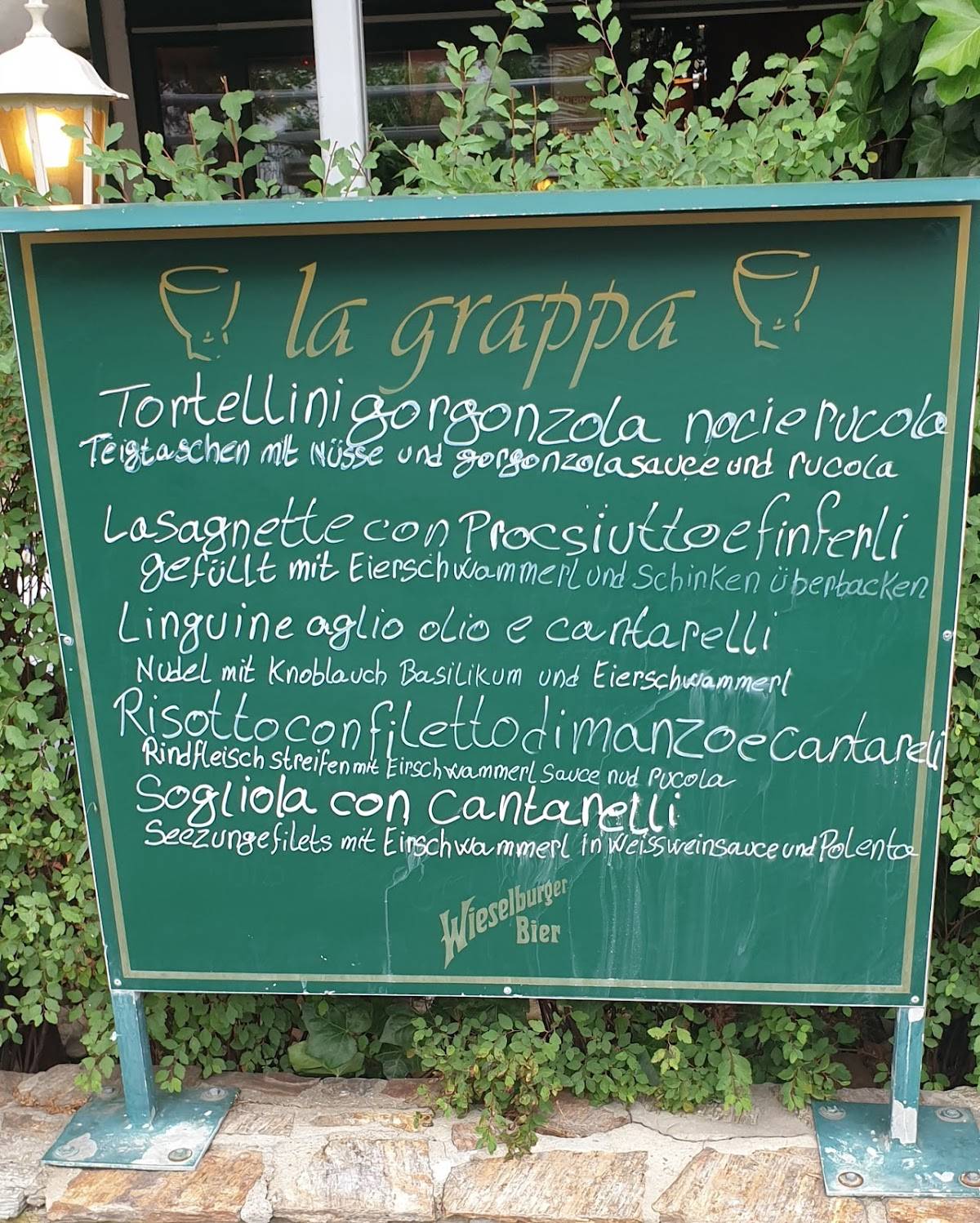 Speisekarte von Pizzeria Restaurant La Grappa, Wien, Auhofstraße 6A