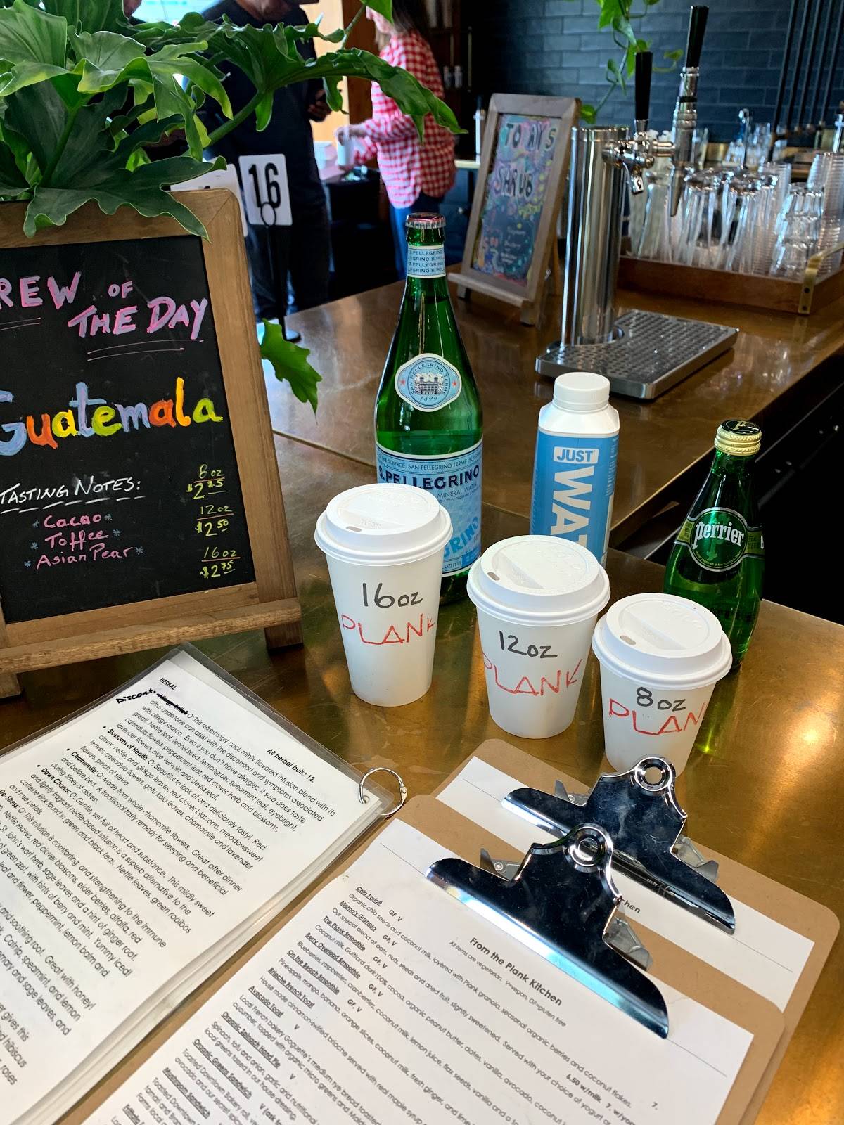 Menu at Plank Coffee Healdsburg cafe, Healdsburg, 175 Dry Creek Rd