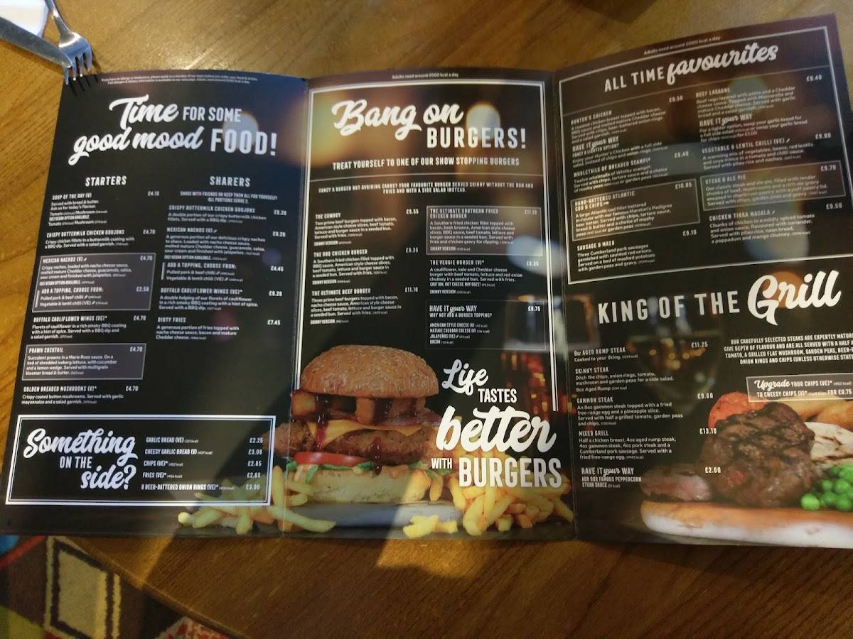 Menu at Chequered Flag pub & bar, Brackley