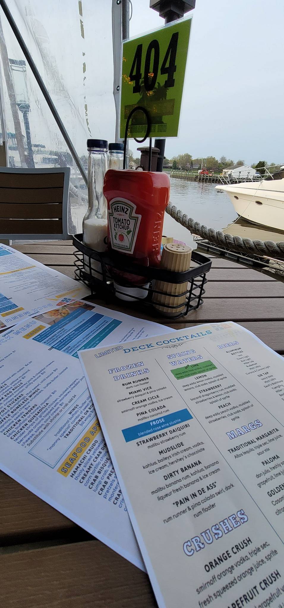Menu at Chesapeake Inn Restaurant & Marina, Chesapeake City