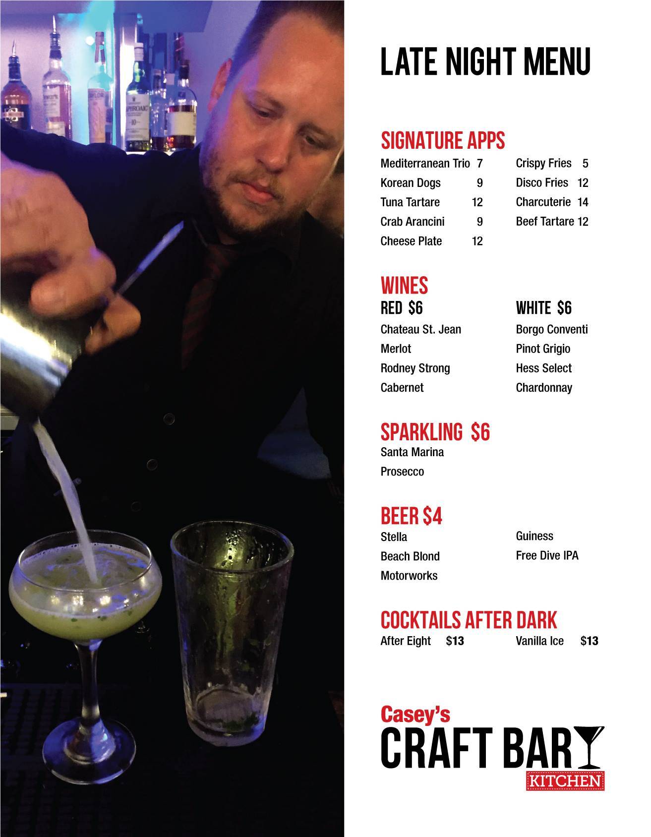 Menu at Craft Bar Kitchen Lutz, Lutz
